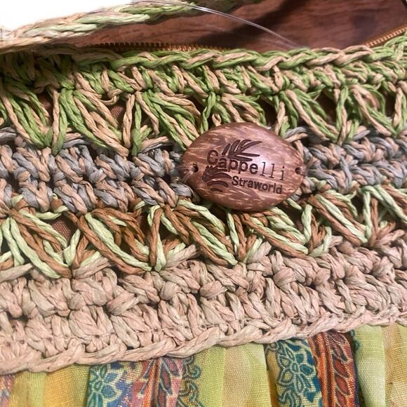 Cappelli Straworld | Bags | Nwot Cappelli Straworld Bohemian Shoulder ...